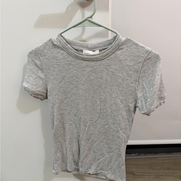 Zara | Tops | Zara Soft Gray Short Sleeve Tshirt | Poshmark